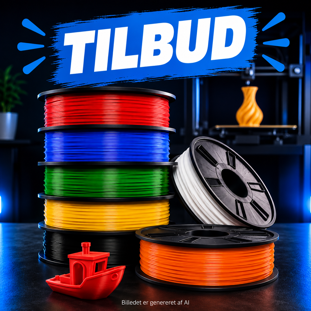 Find billig filament på tilbud hos 3D Eksperten