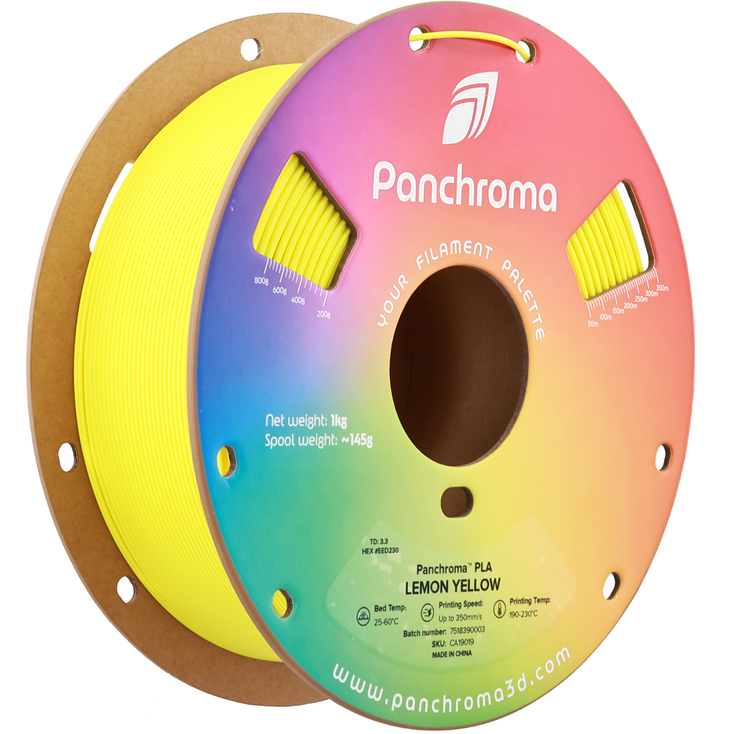 Polymaker - Panchroma™ PLA Basic - Lemon Yellow - 1.75mm - 1kg