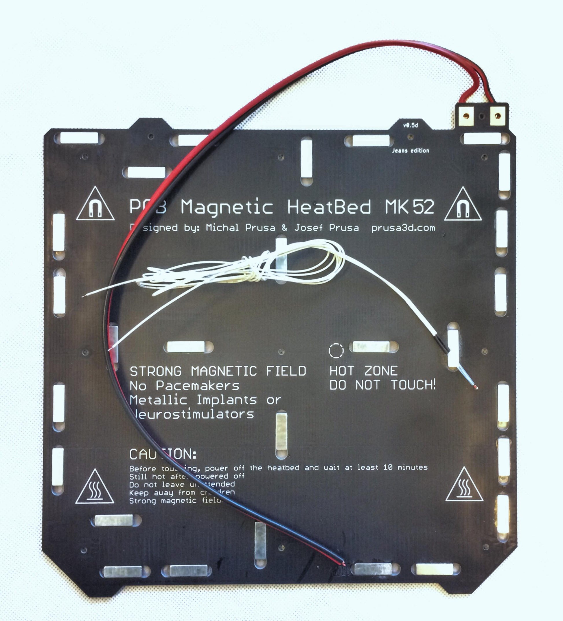 MK52 PCB Magnetic Heatbed - 24V (2 hotzone) - 264x254mm
